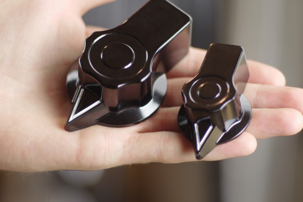 Vintage Stockli Bakelite Knob Fairchild K-6ME black, XL, 27,79