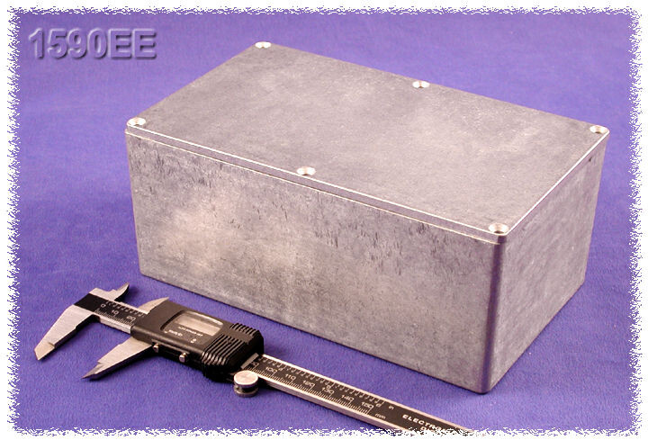 Aluminium Gehäuse 120x200x81 mm, natur, 21,32