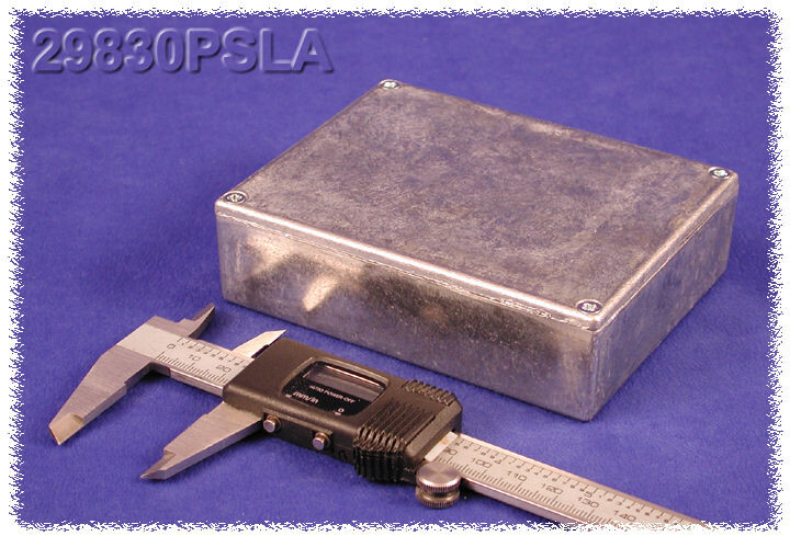 Eddystone Aluminium Gehäuse 95x120x30 mm, natur, 10,59