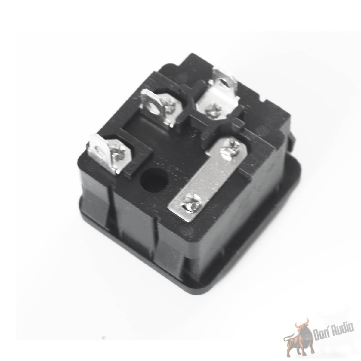 IEC iec power jack - chassis mount with 10a fuse holder, DF-Clip, 4,00